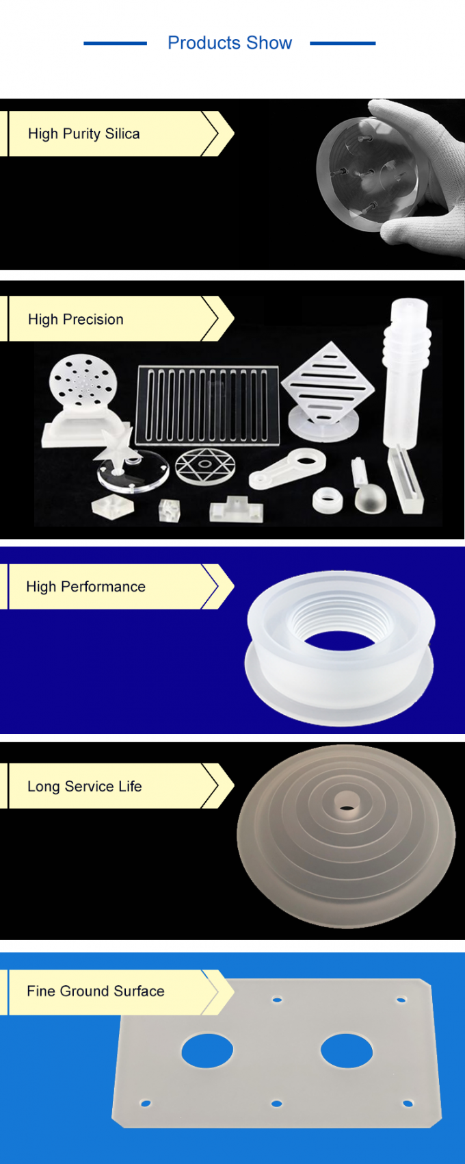 SGS Machining Quartz Glass CNC Quartz Parts For Reactive Ion Etching ...
