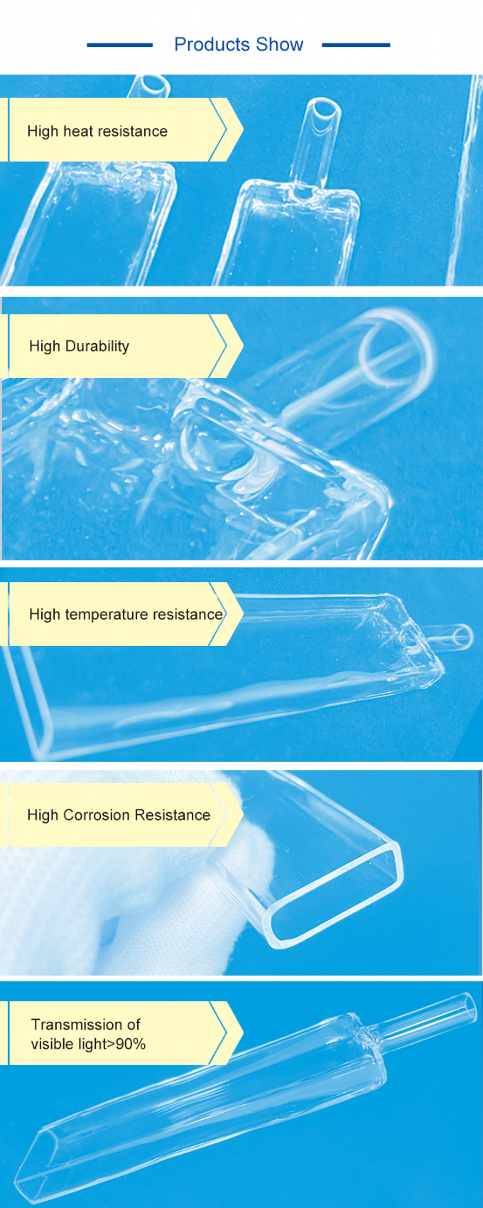 Customization Clear Quartz Tube High Purity For Semi Conductor