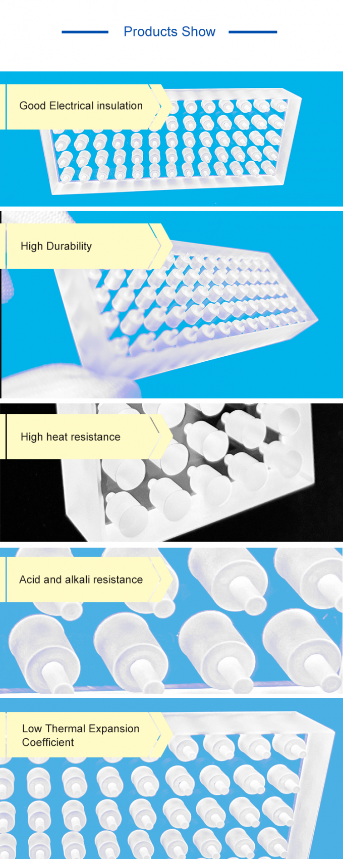 Perforated Porous Quartz Glass Sheet High Precision