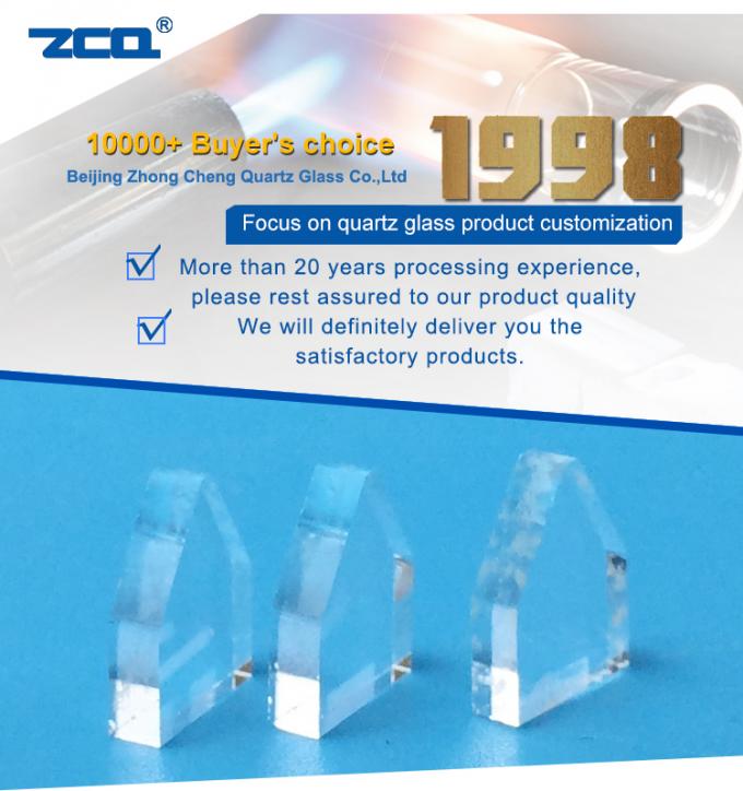 1000C Custom Quartz Glass Block With Polished Surface