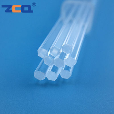 Custom Fire Resistance Quartz Glass Rod Transparent Color Fused Silica Rod