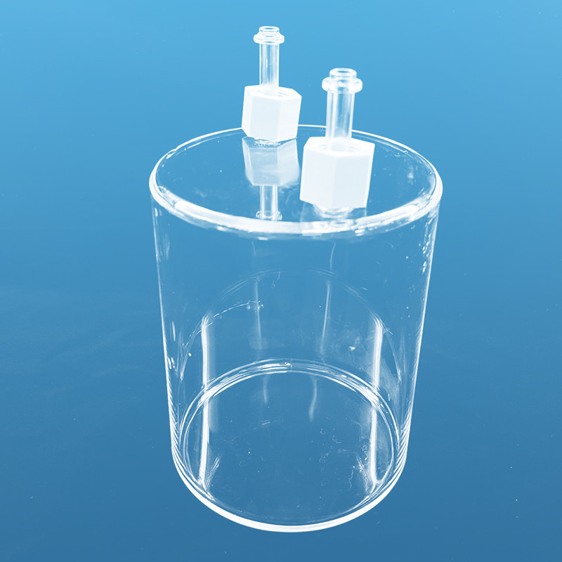 Hot sale Corrosion Resistant Chemical Quartzware quartz bubbler high ...