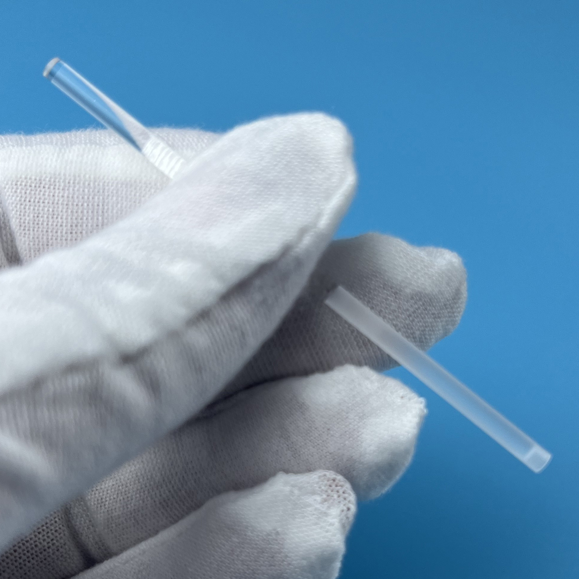 High Purity Quartz High Precision Capillary Rod Half polished Half sand ...